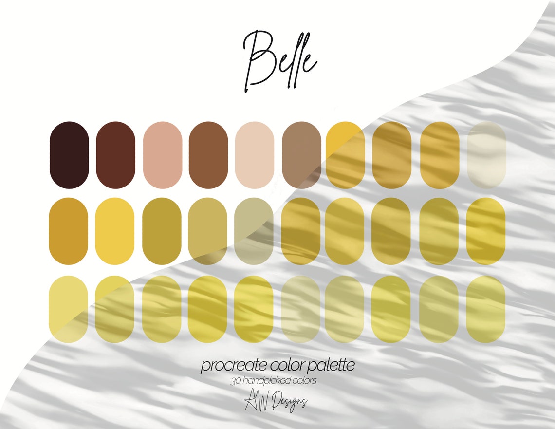 Belle Palette Color Swatches iPad Lettering Illustration Tool Digital ...