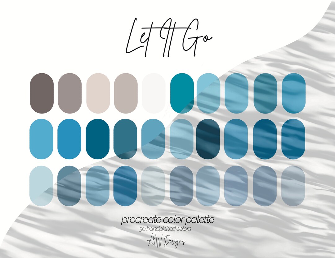 Let It Go Palette Color Swatches iPad Lettering Illustration Tool ...