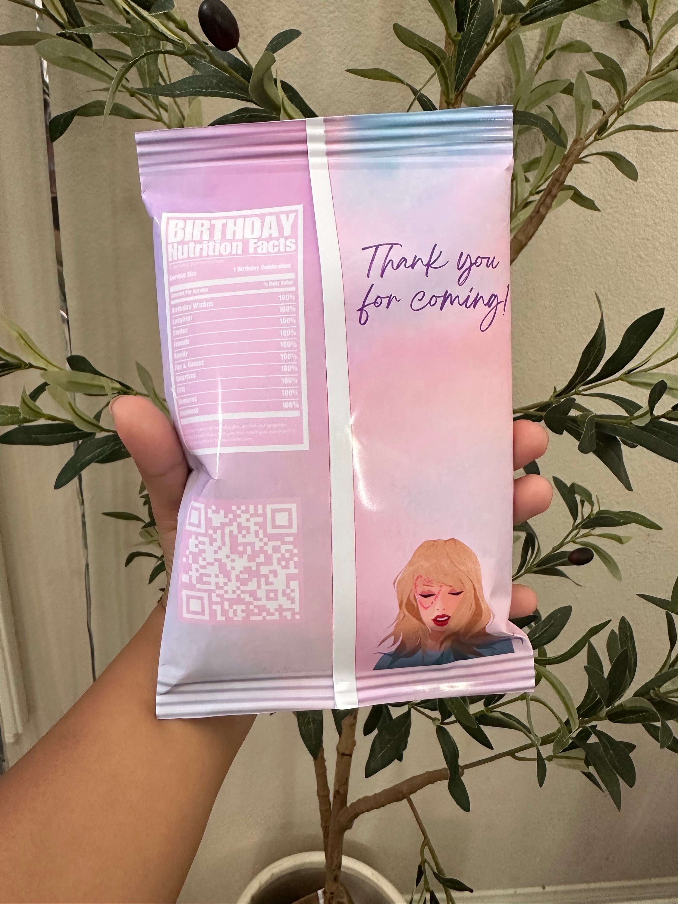 Lover Taylor Swift Inspired Party Chip Bags Taylor Swift Birthday Party ...