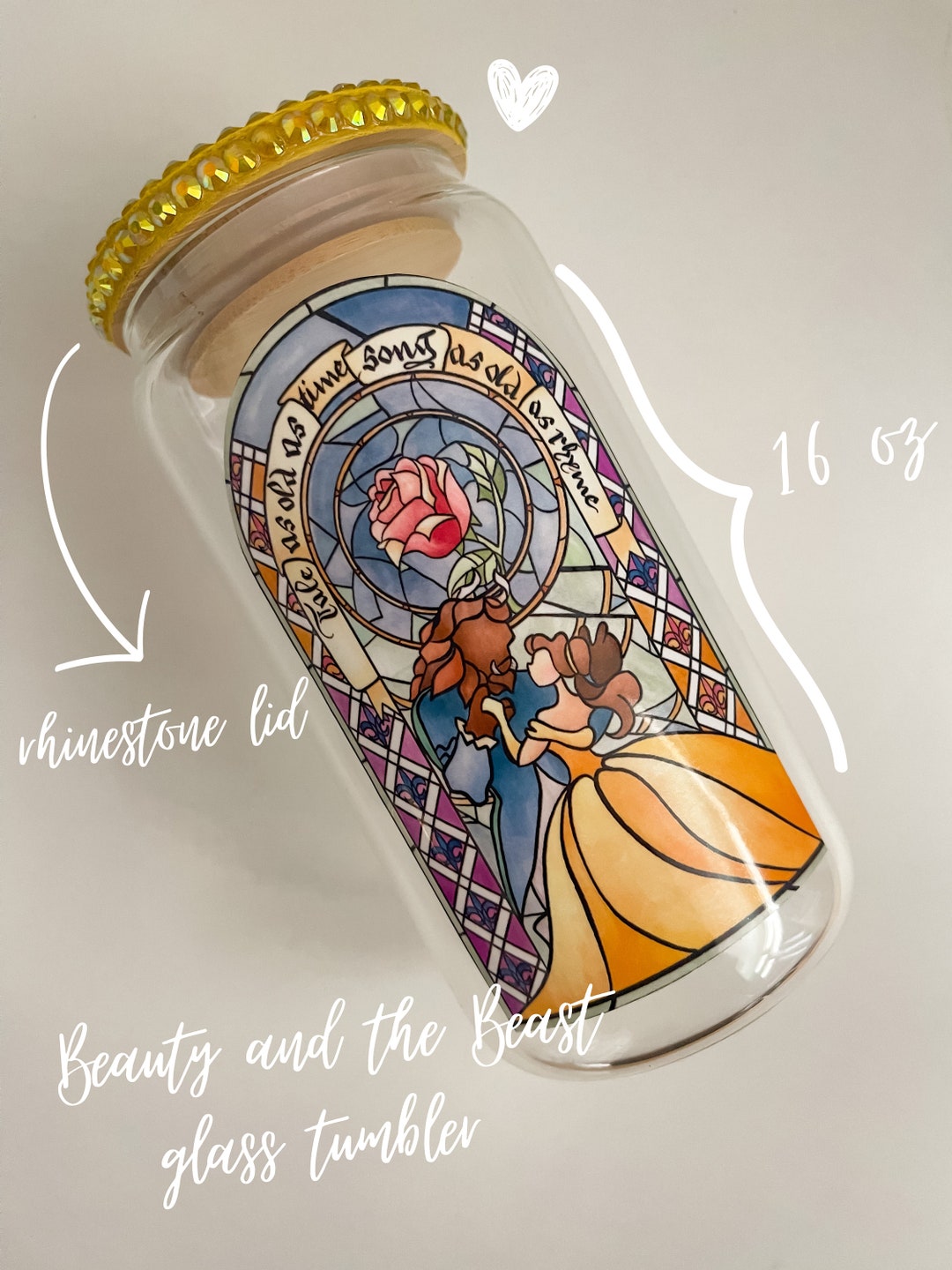 Beauty and the Beast Glassware | Disney Beauty and the Beast With ...