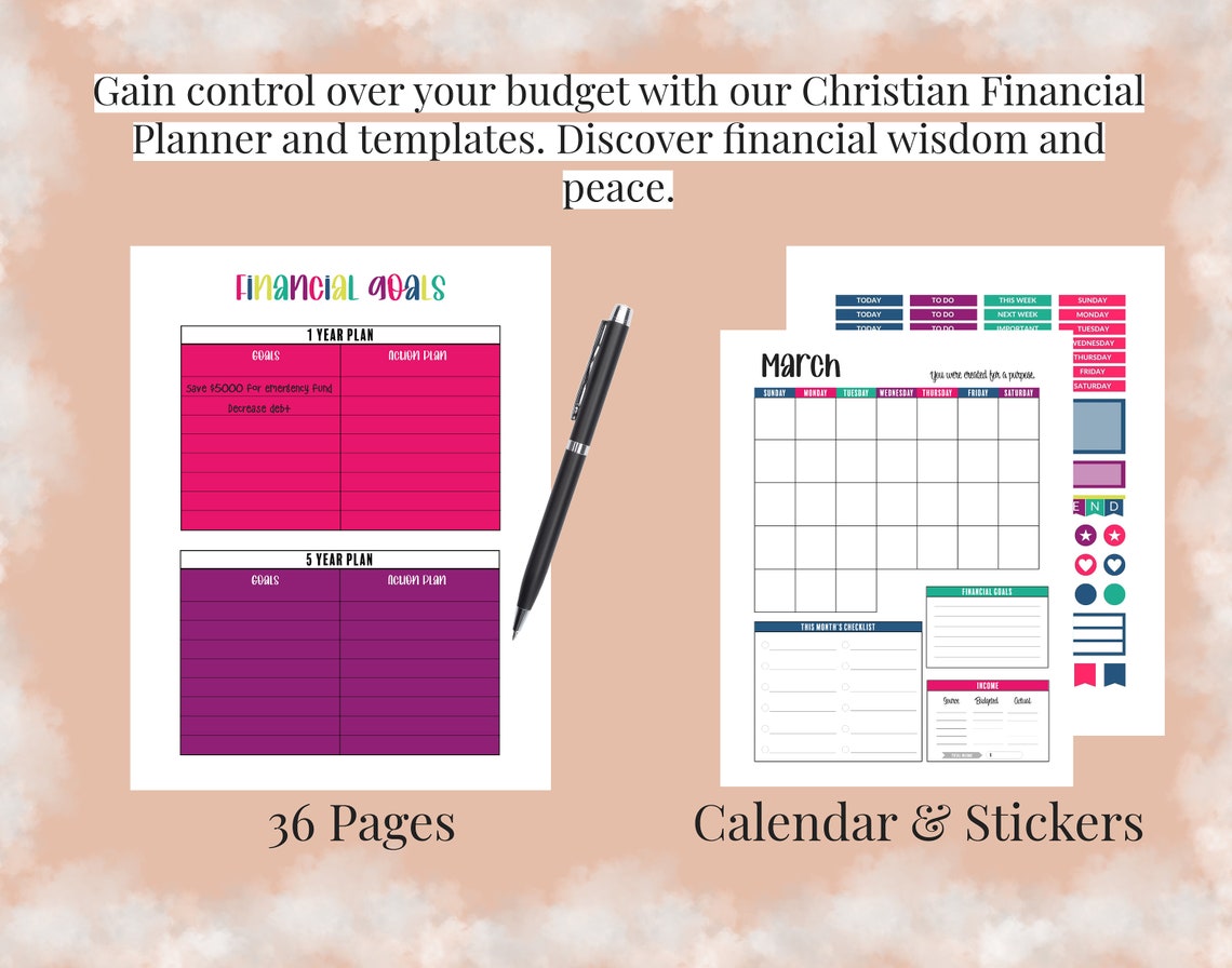 Bible Budget Planner, Printable Daily Budgeting Planner, Financial ...