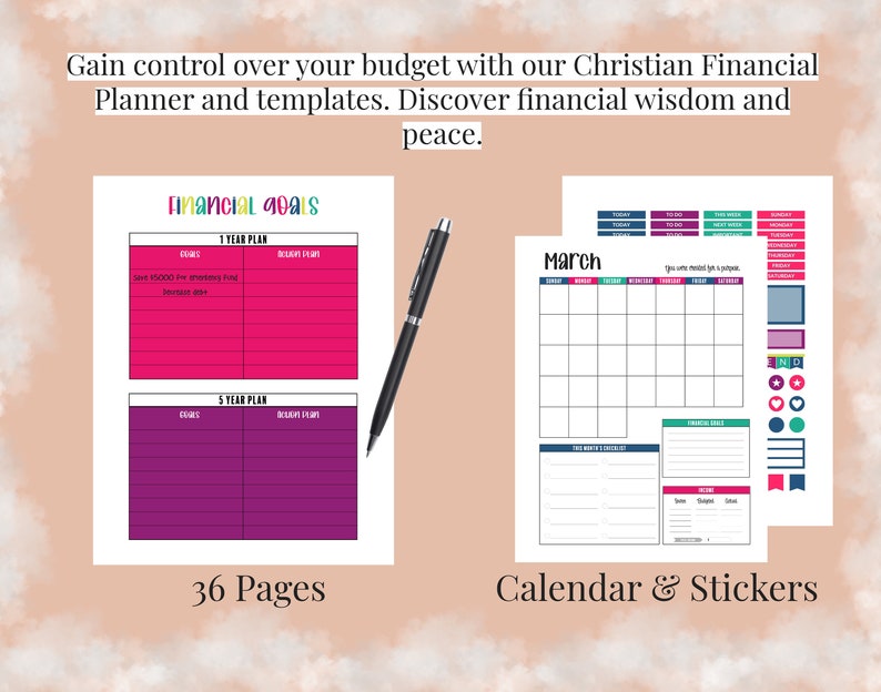Christian Financial Planner, Printable Daily Budgeting Planner ...