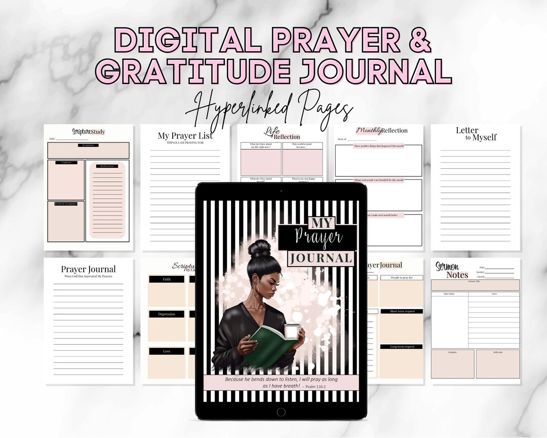 Digital Prayer Journal Spiritual Journal Goodnotes Bible Study ...