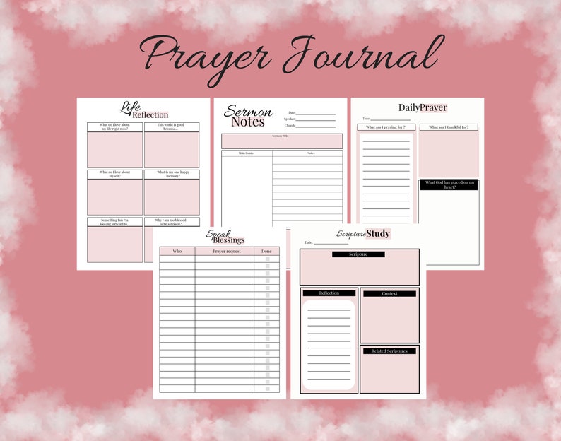 Digital Prayer Journal Spiritual Journal Goodnotes Bible Study ...