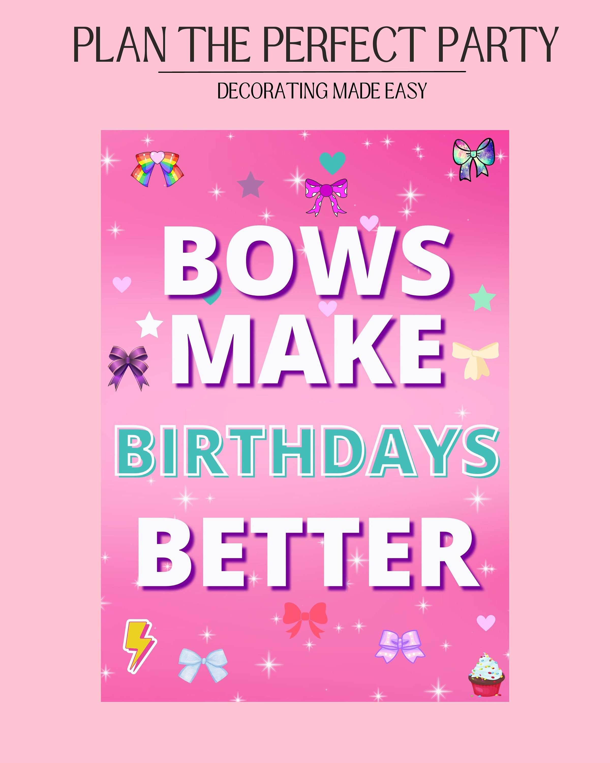 Unicorn Table Sign Centerpiece Jojo Siwa Party Decoration Instant ...