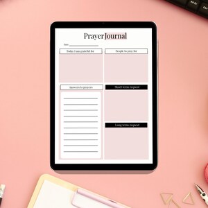 Prayer Journal Aesthetic, Printable Journaling Bible, Gratitude Journal ...