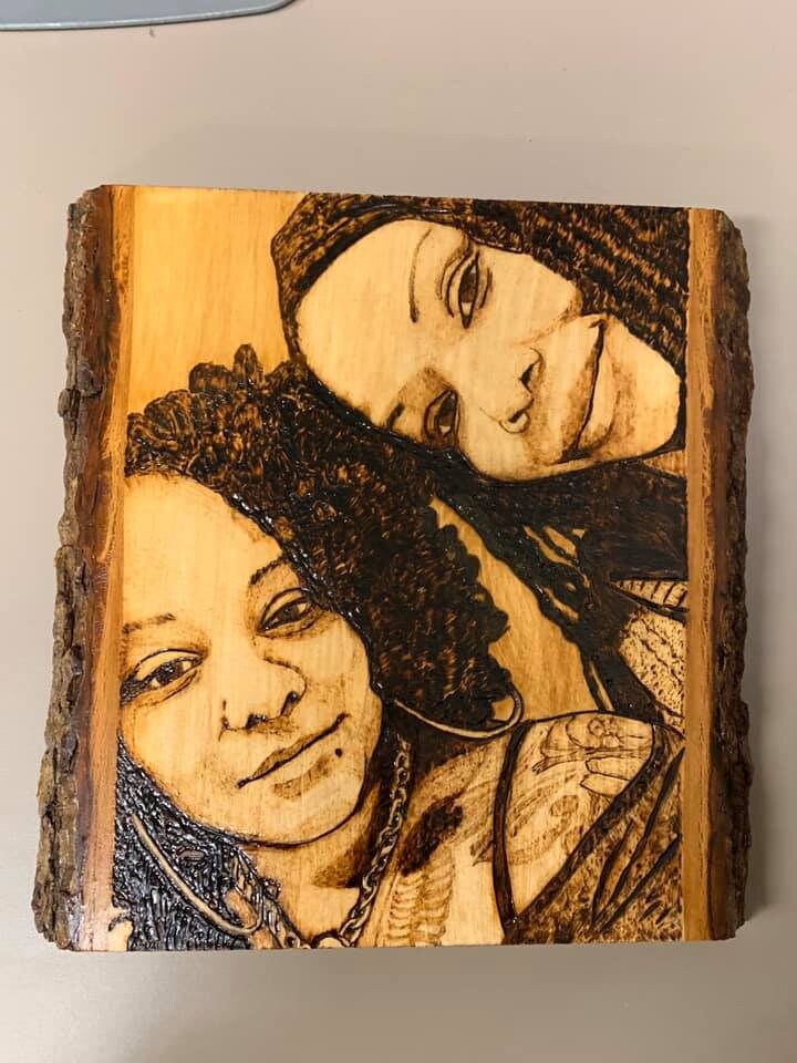 Custom Pyrography Portrait - Etsy