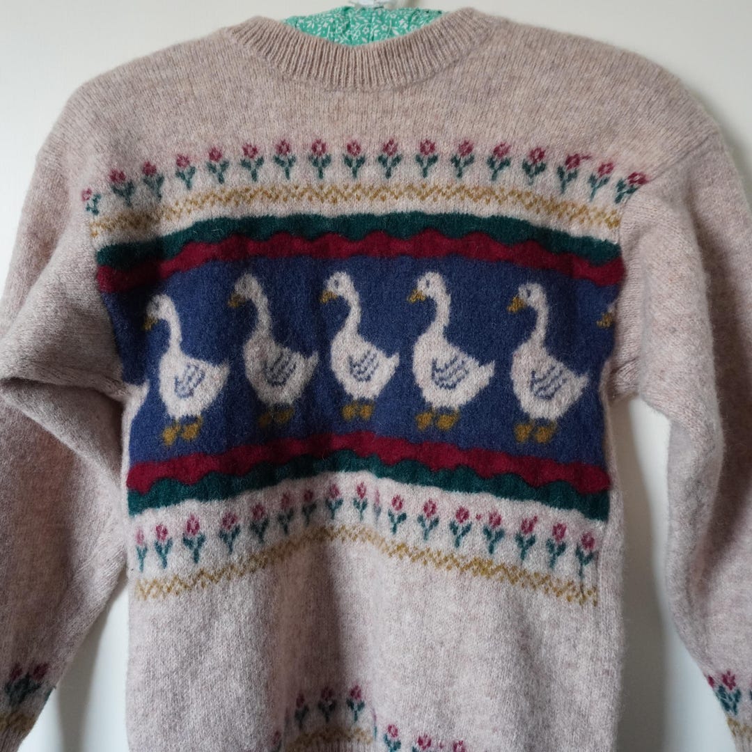 Vintage Cottagecore Cute Sheep Wool Knit - Etsy