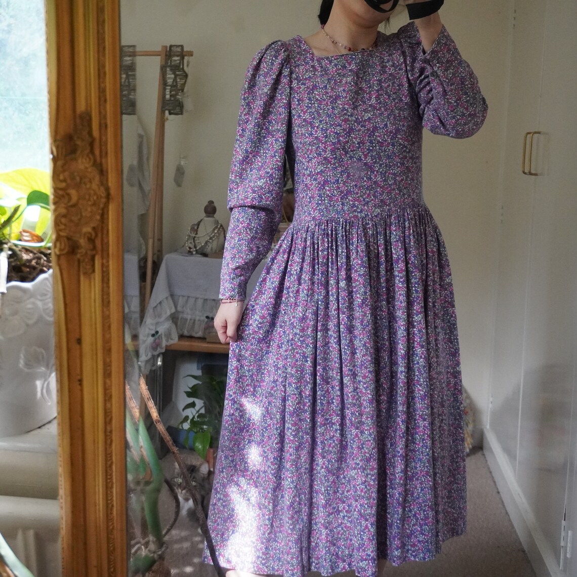 Sweet Laura Ashley 80s Midi Dress - Etsy