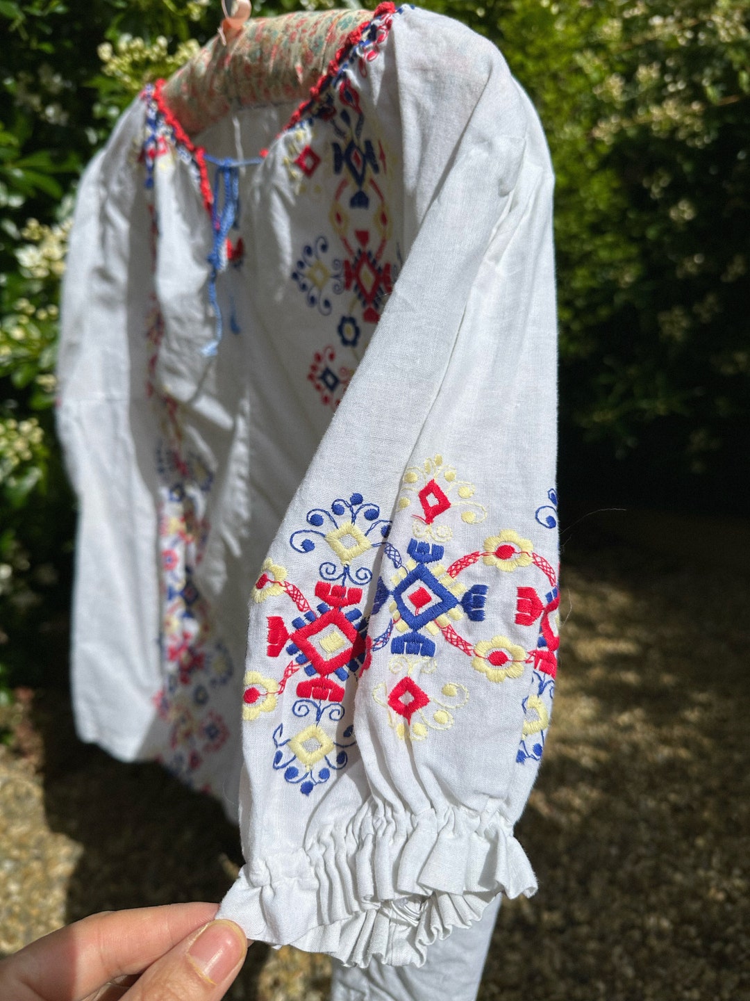 Vintage Embroidered Floral Folk Austrian Blouse - Etsy
