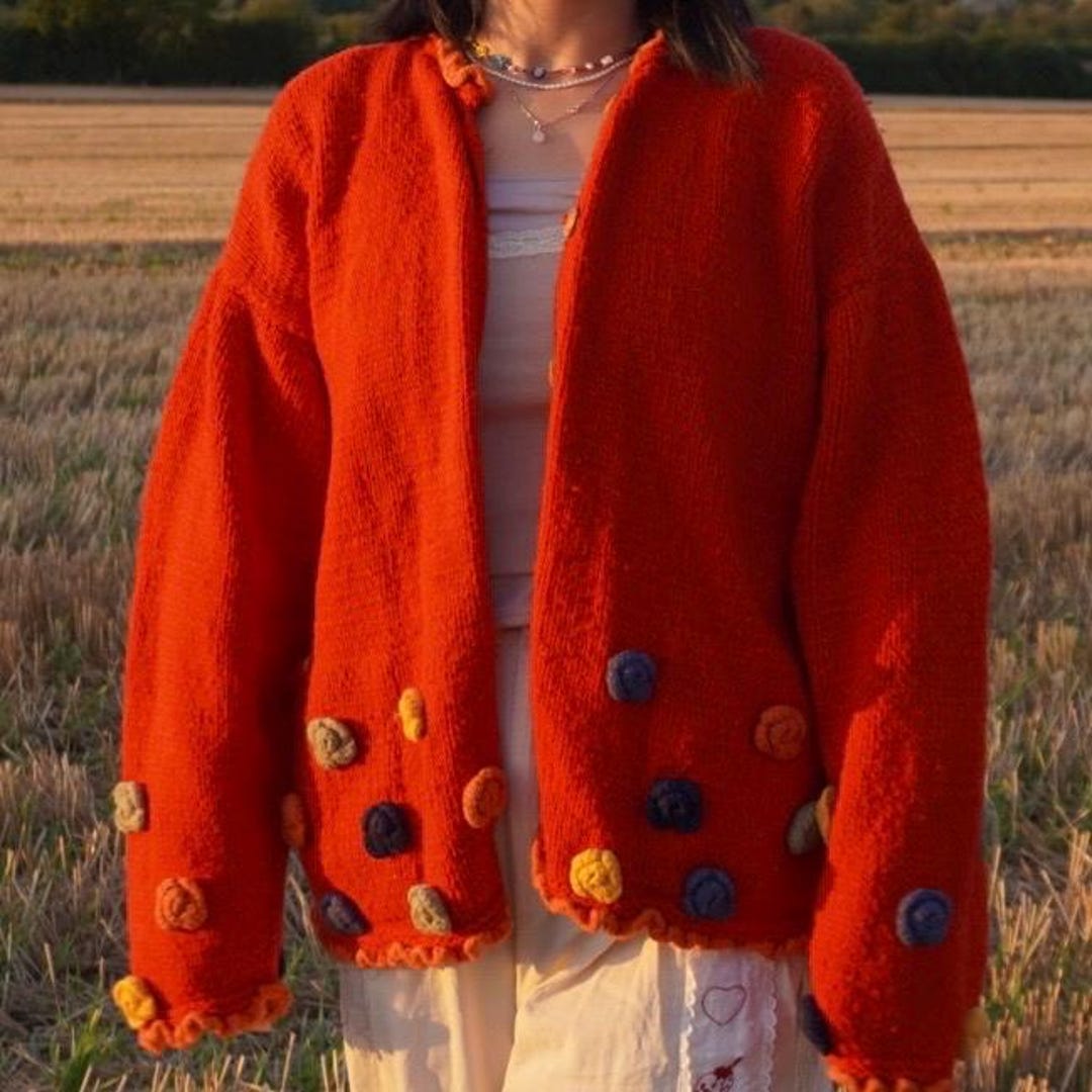 Vintage Cottagecore Pachamama Wool Cardigan - Etsy UK