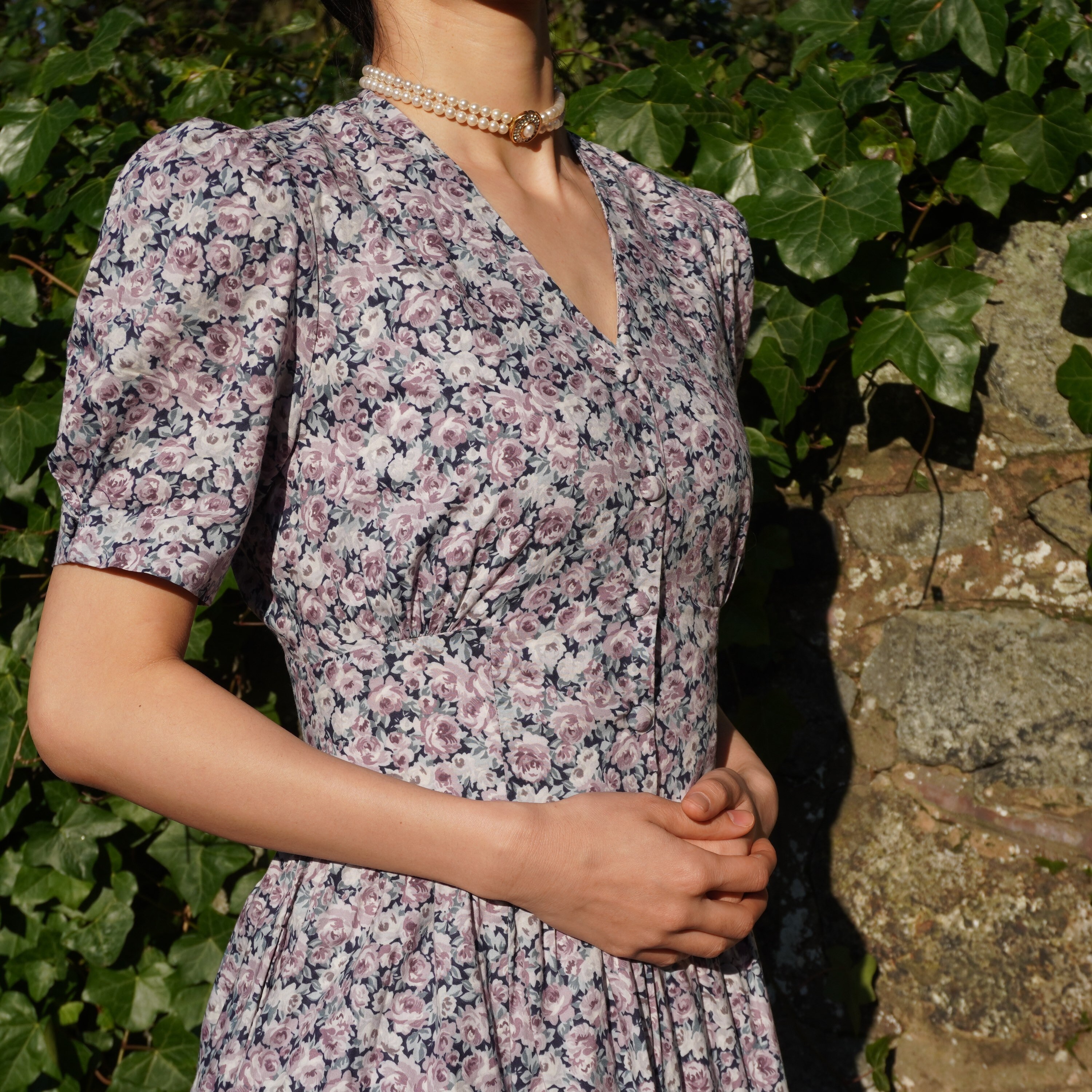 Vintage Laura Ashley 80s Floral Dress - Etsy