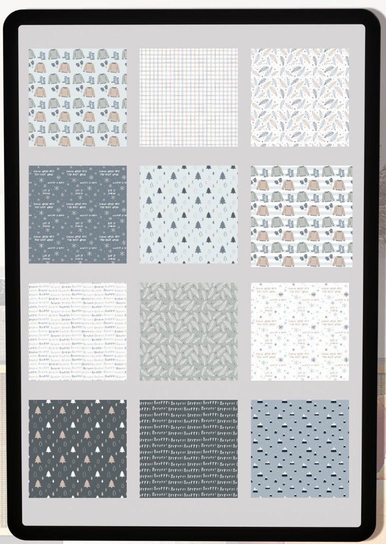 Digital Paper Winter Days Goodnotes Notability Onenote Digital ...