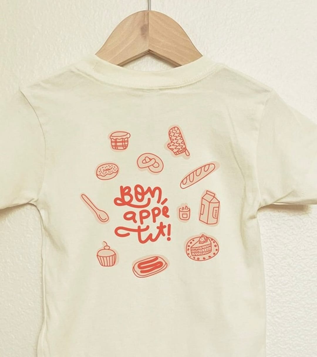 Kids' Bakery T-shirt: Baguette, Croissant, Pretzel Design - Etsy