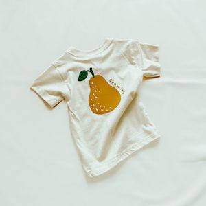 Pear Puff Tshirt for Toddler Baby Boy Girl Farmers Market Fruit Pocket ...