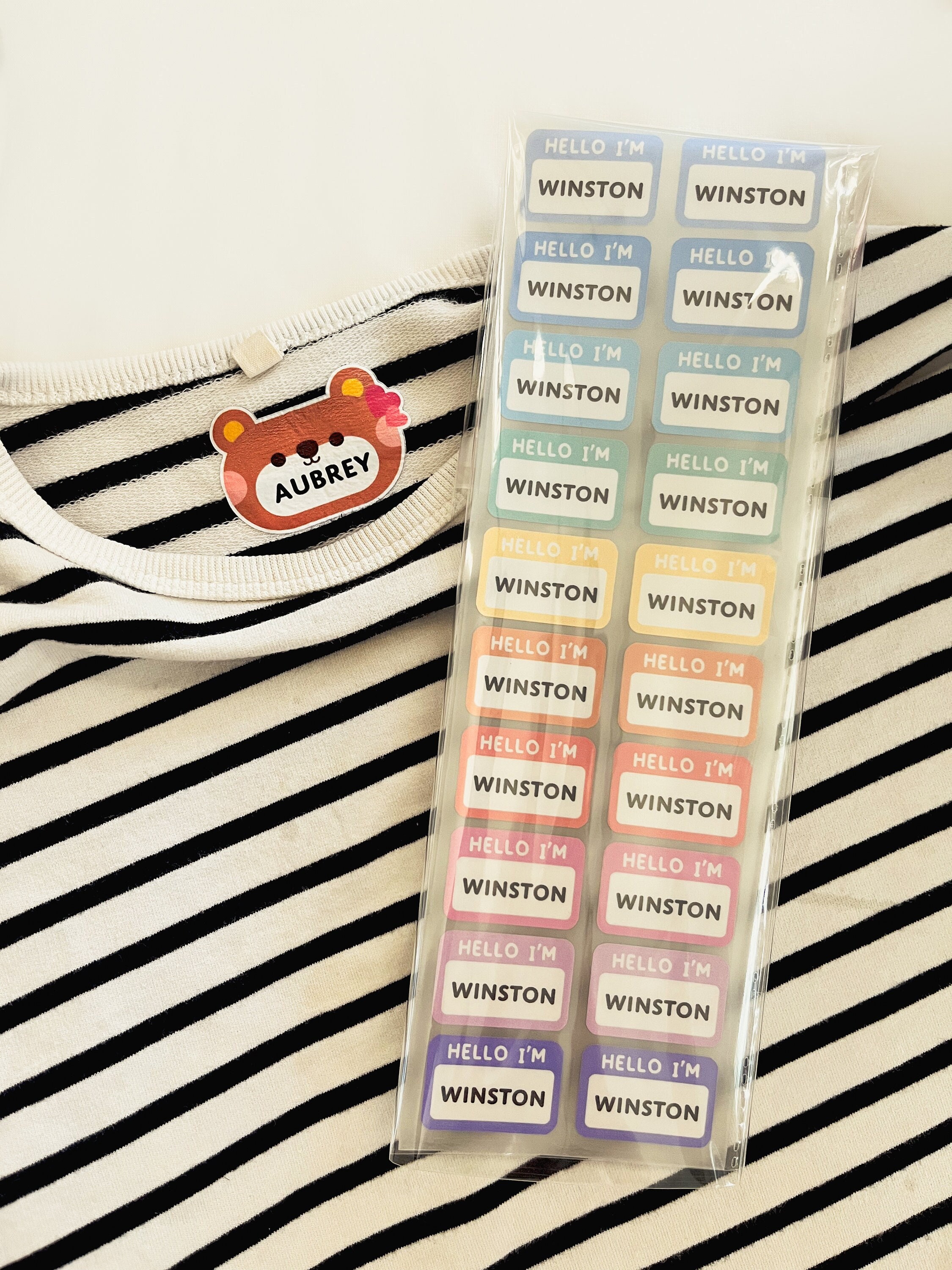 Iron on Personalized Name Labels for Daycare Waterproof Labels for ...