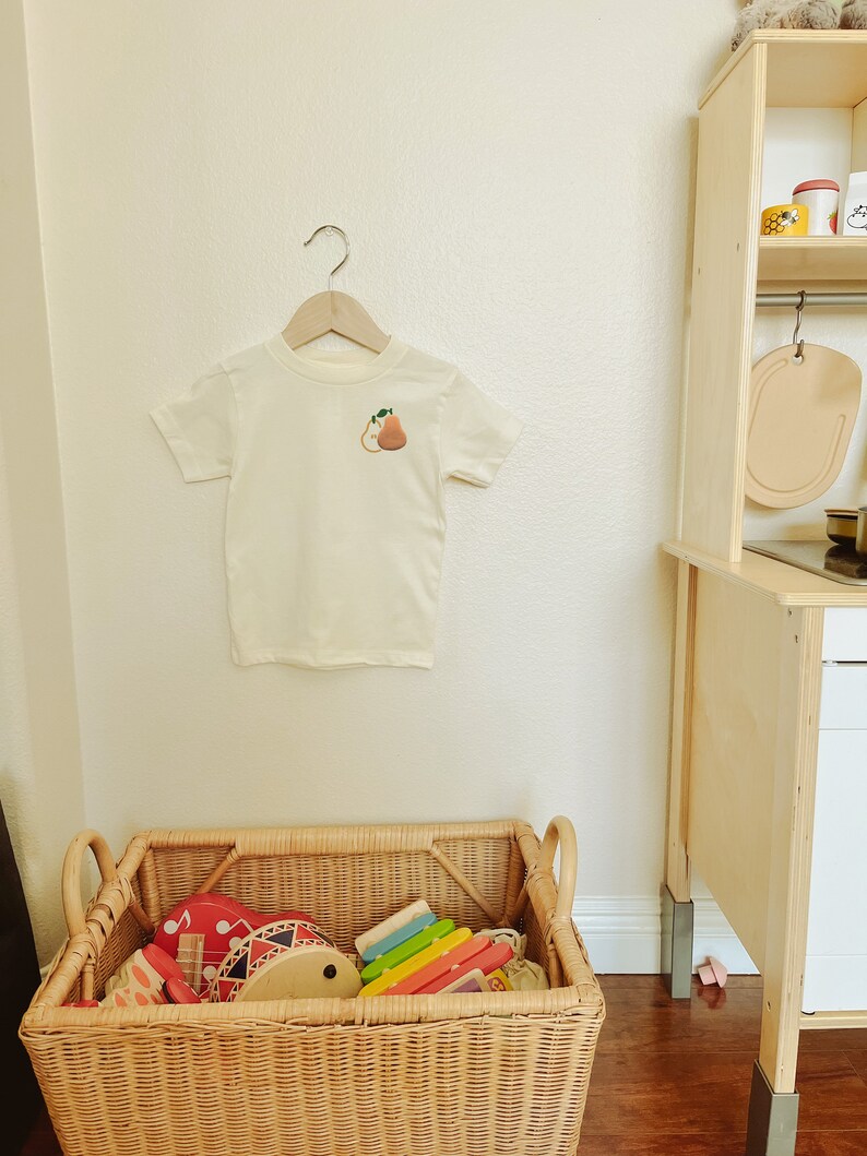 Pear Puff Tshirt for Toddler Baby Boy Girl Farmers Market Fruit Pocket ...