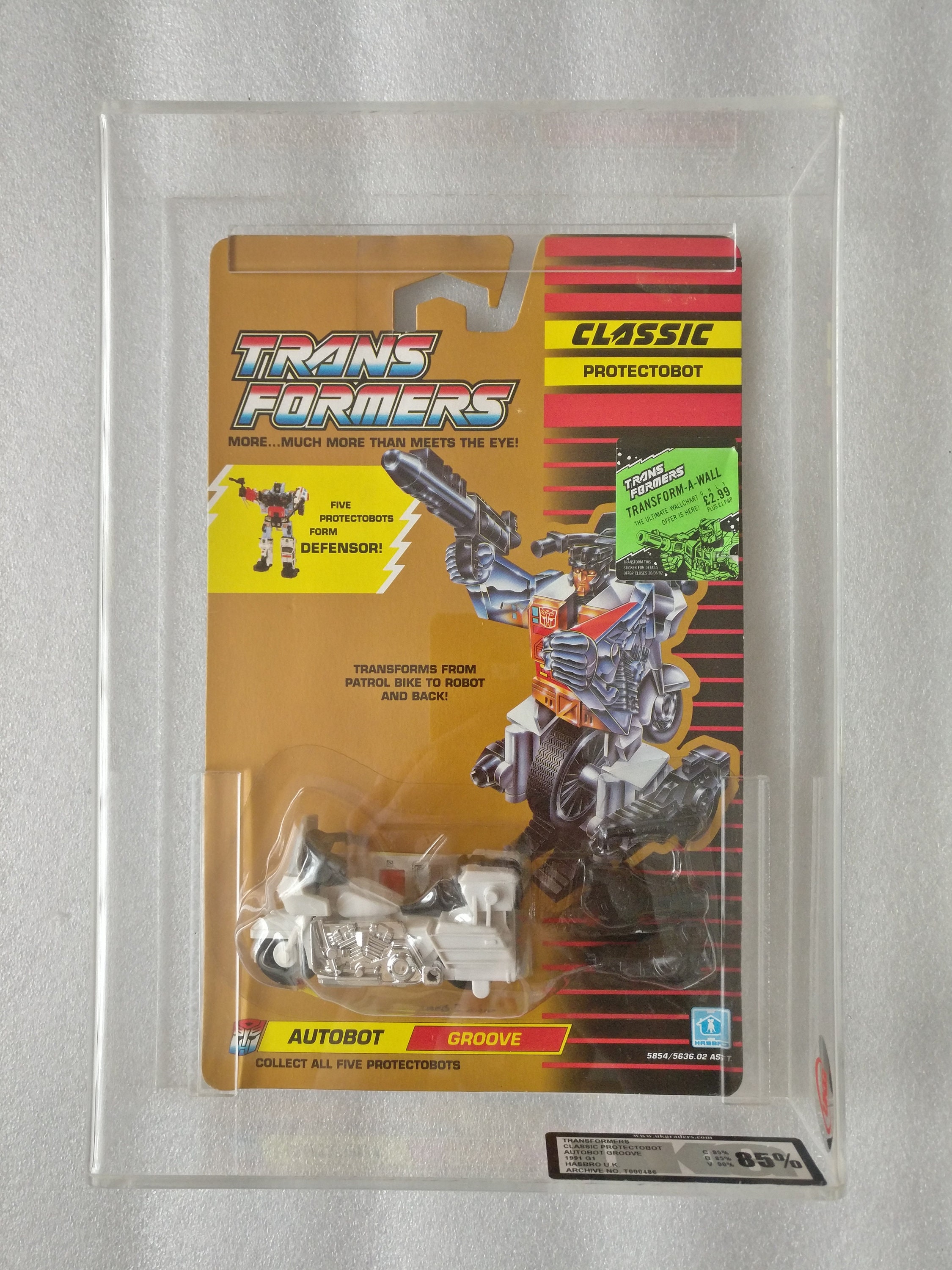 Vintage 1990 Transformers G1 Autobot GROOVE Patrol Bike by Hasbro 5854 ...