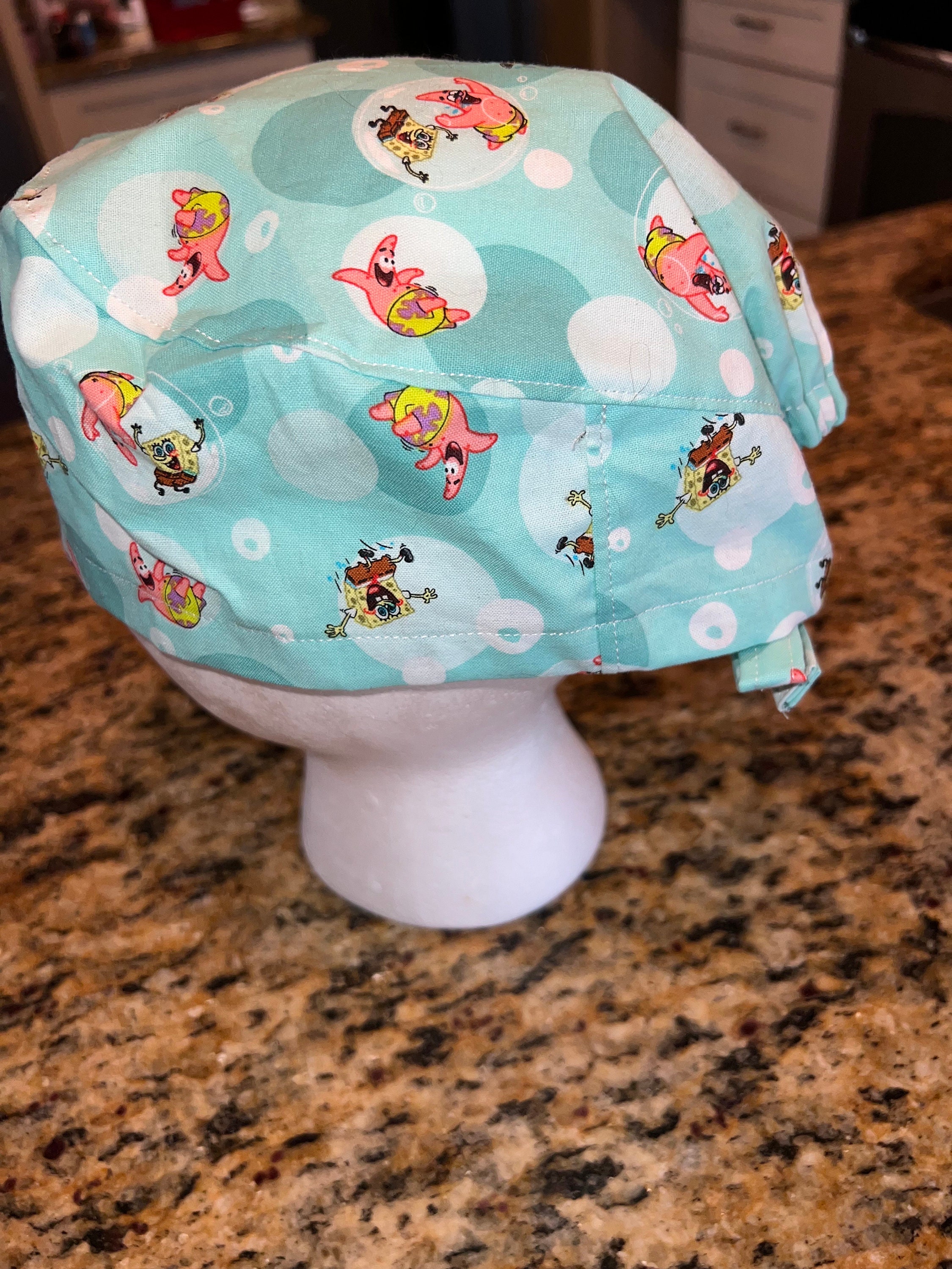 Scrub Cap, Surgical Cap, Spongebob Scrub Cap, Character Scrub Cap - Etsy