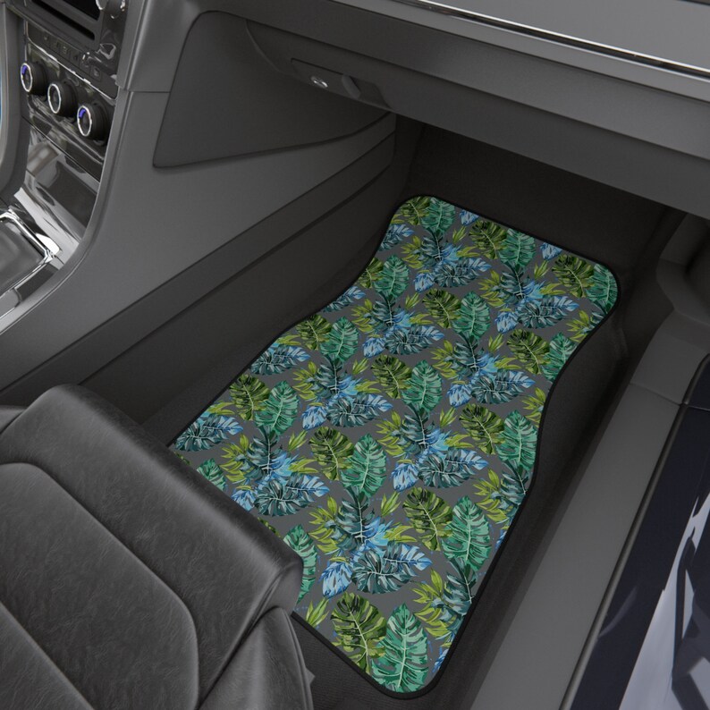 Aesthetic Car Mats Green Tropical Car Floor Mats Cute Floor - Etsy