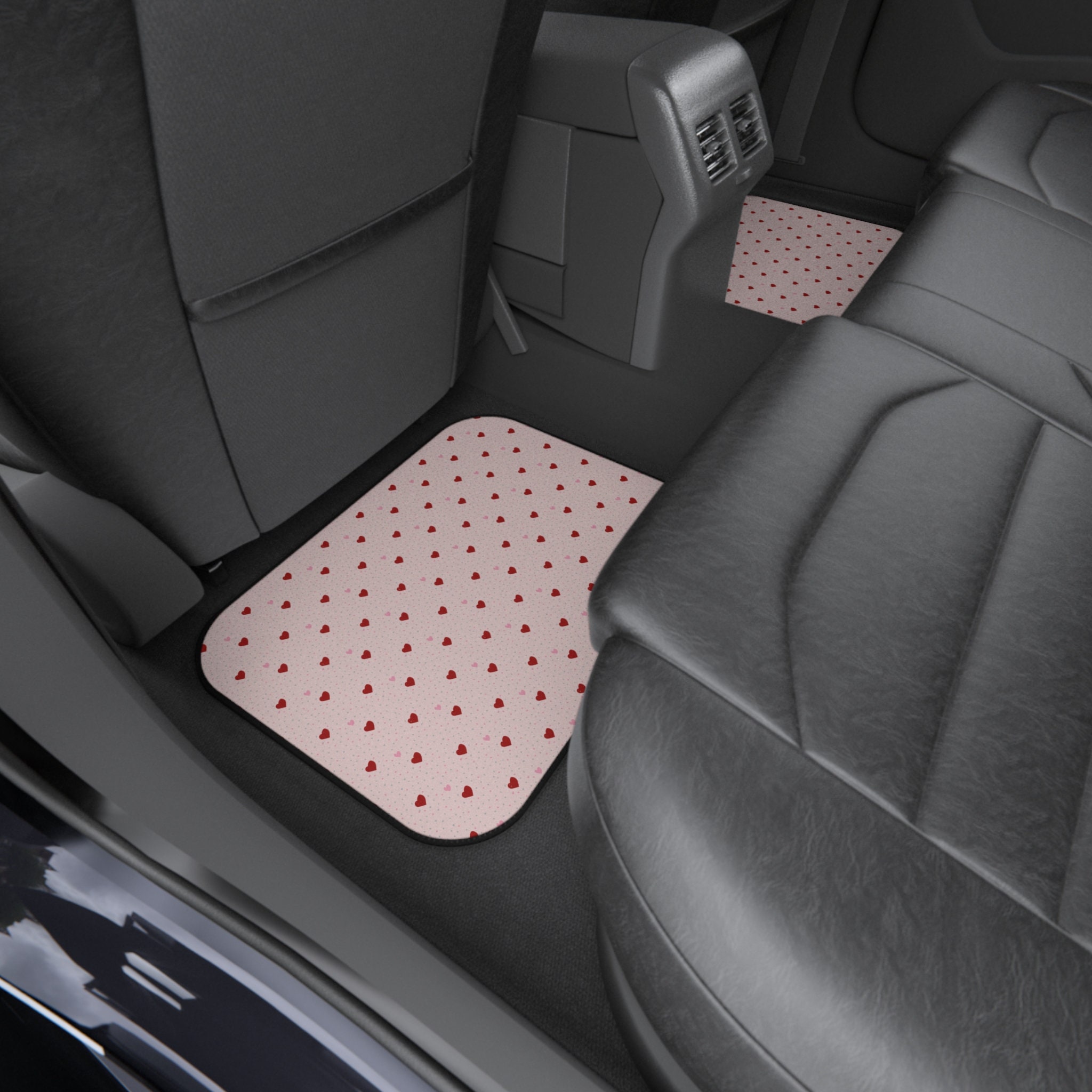 Coquette Pink Heart Car Mats, Valentine Car Floor Mat, New Driver Gift ...