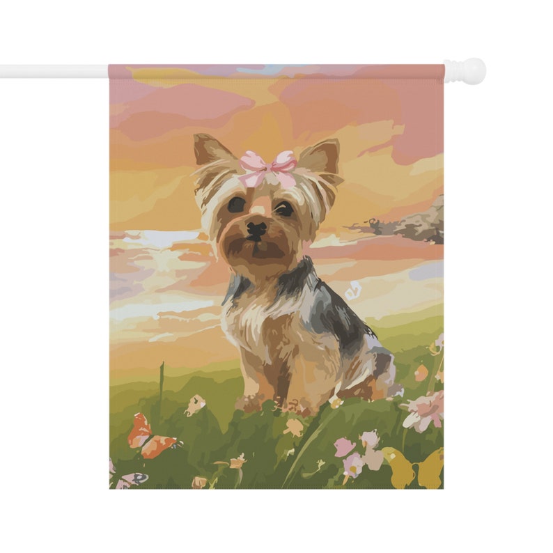 YORKIE Garden FLAG, Outdoor Patio Decor & Yard Art for Yorkshire ...