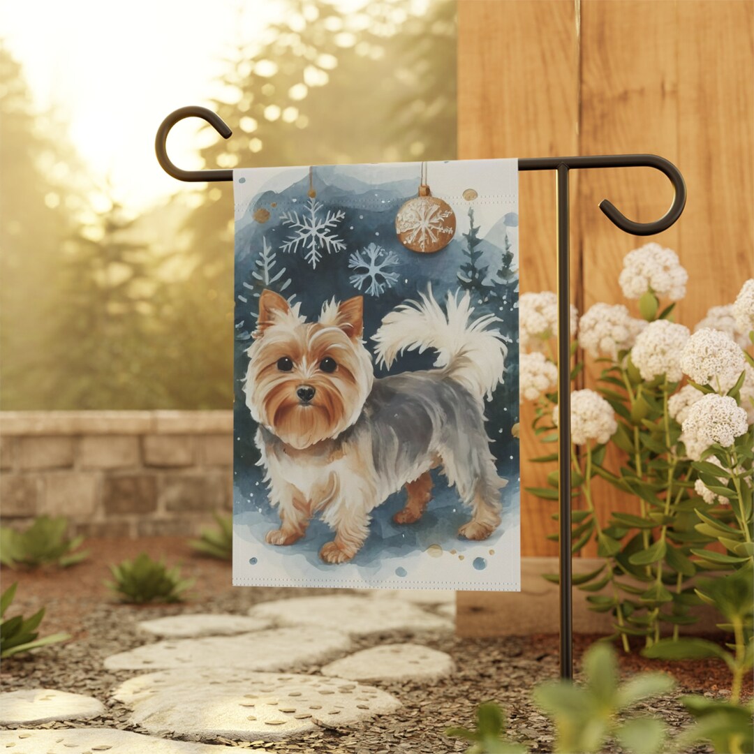 Personalized YORKSHIRE TERRIER Garden Flag, YORKIE Patio & Yard Art ...