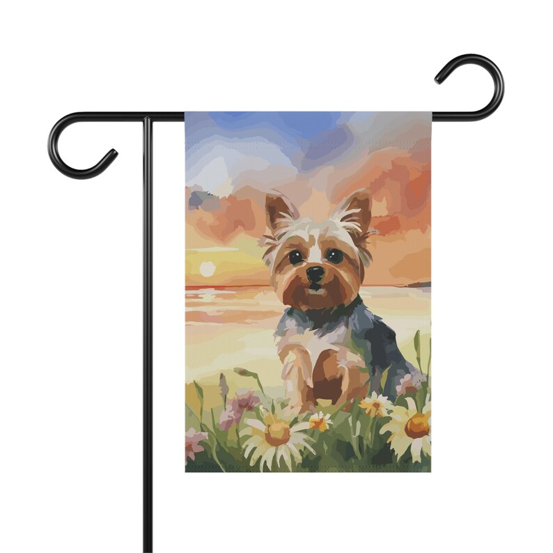 YORKSHIRE TERRIER Garden Flag, Springtime Patio & Yard Art for YORKIE ...