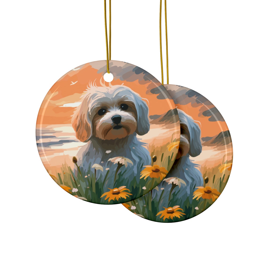 Maltese Dog First Christmas, Holiday Tree Ornament for Maltipoo Lovers ...