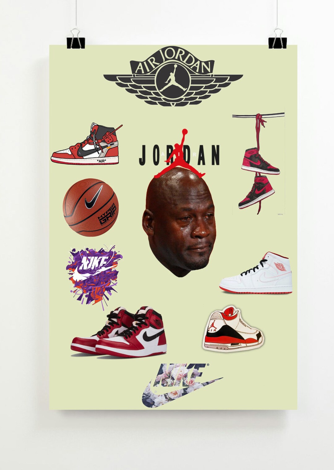 Nike Retro Poster Jordan Retro Nike Street Style, Nike Print, Poster ...