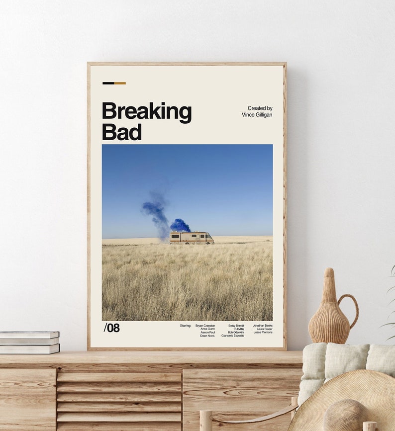 Breaking Bad Poster, Breaking Bad Print, Movie Poster, Minimalist ...
