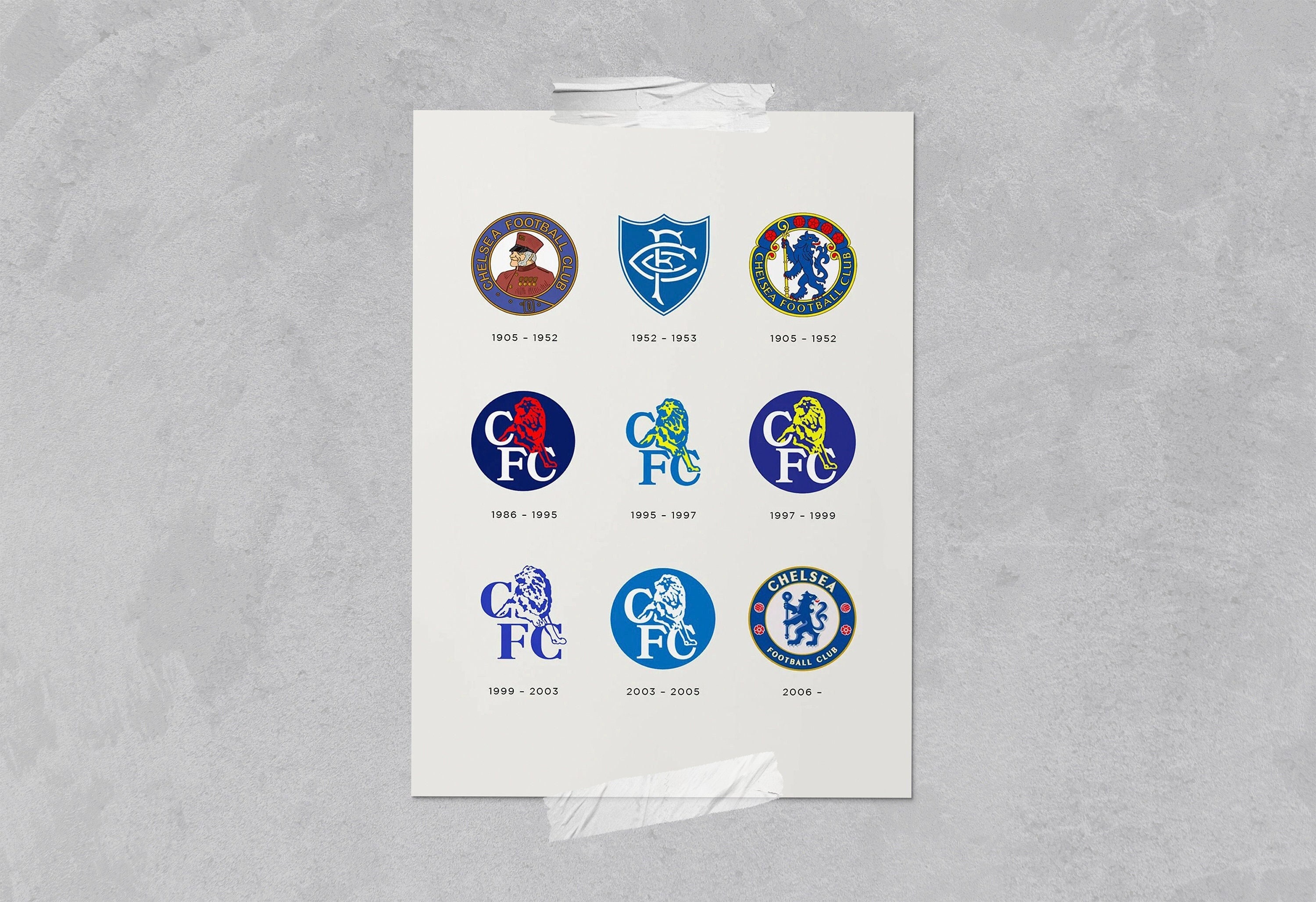 Chelsea FC Poster, Chelsea Logo Poster, Football Posters, Soccer Print ...