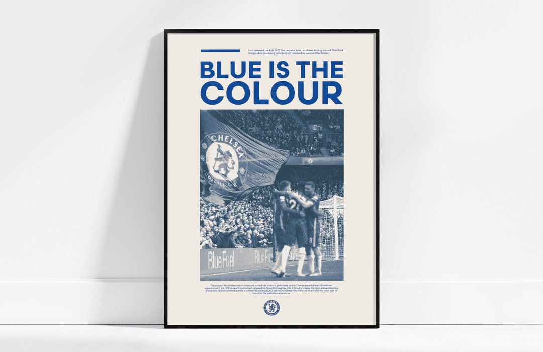 Chelsea FC Poster, Chelsea Logo Poster, Football Posters, Soccer Print ...
