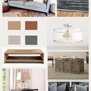 Fresh Contemporary - Vision Board - Interior Design/decor - Etsy