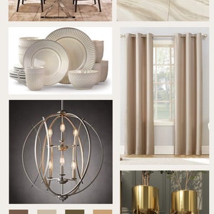 Fresh Contemporary - Vision Board - Interior Design/decor - Etsy