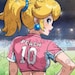 Princess Peach - [super Mario Strikers] Limited Fine Art Print (framed ...