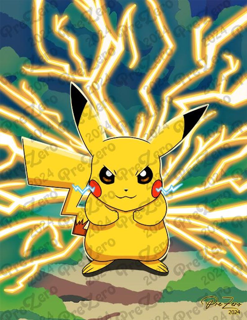 Pikachu - [pokemon] (digital Download) - Etsy