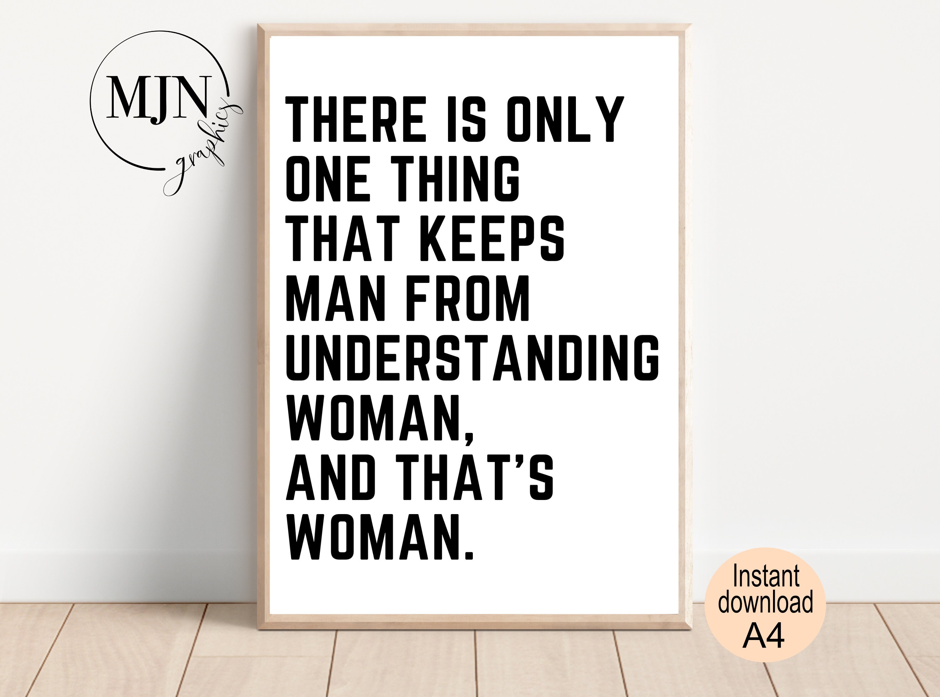 Understanding Woman Printable Quote Funny Quote Woman Quote - Etsy