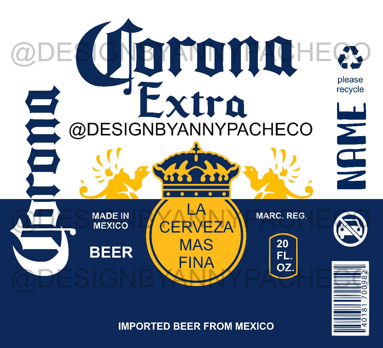 Plantilla Corona Para Personalizar Para Tumblers De 20 Oz - Etsy