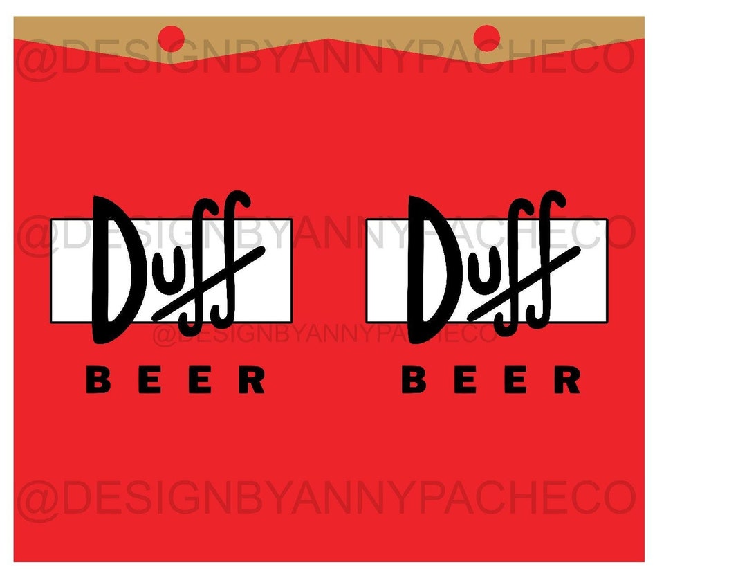 Plantilla Cerveza Duff - Etsy