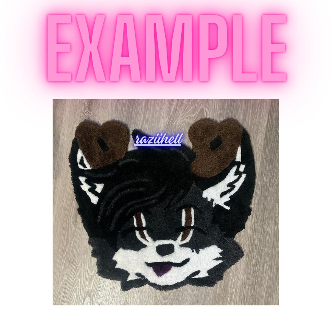 Fursona Rug Furry Rug Fursuit Furryfandom Furry Adopt Custom Furry Rug ...