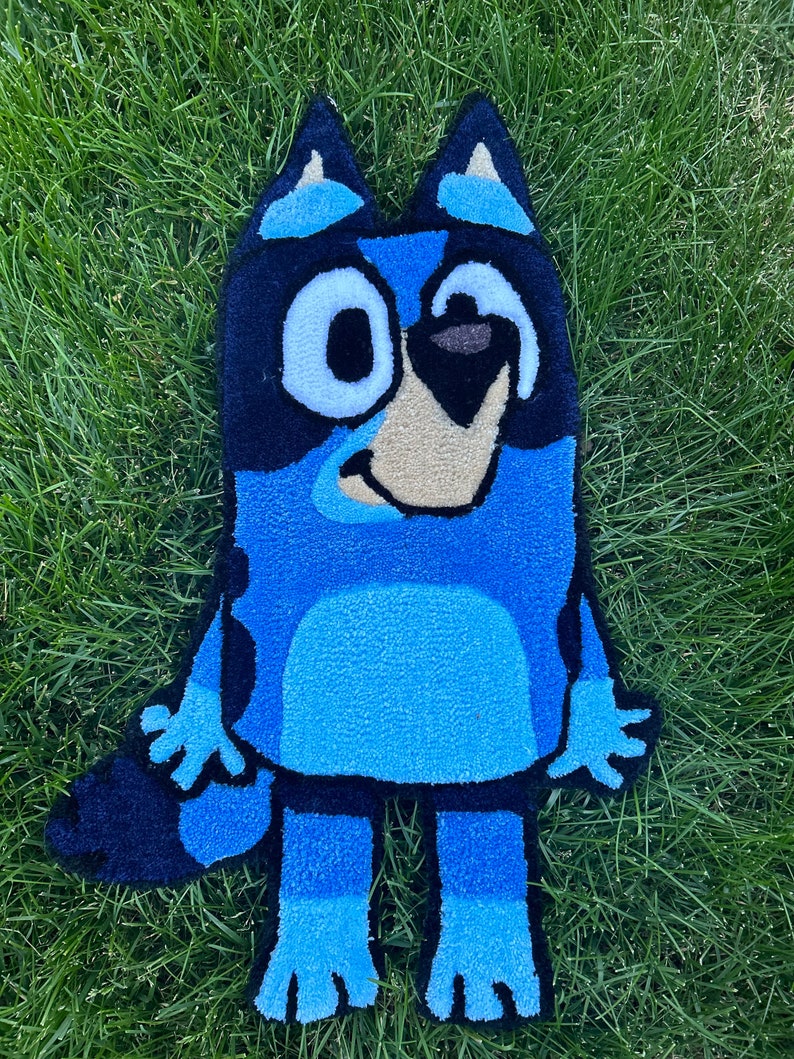 Blue Heeler Bluey Rug - Etsy