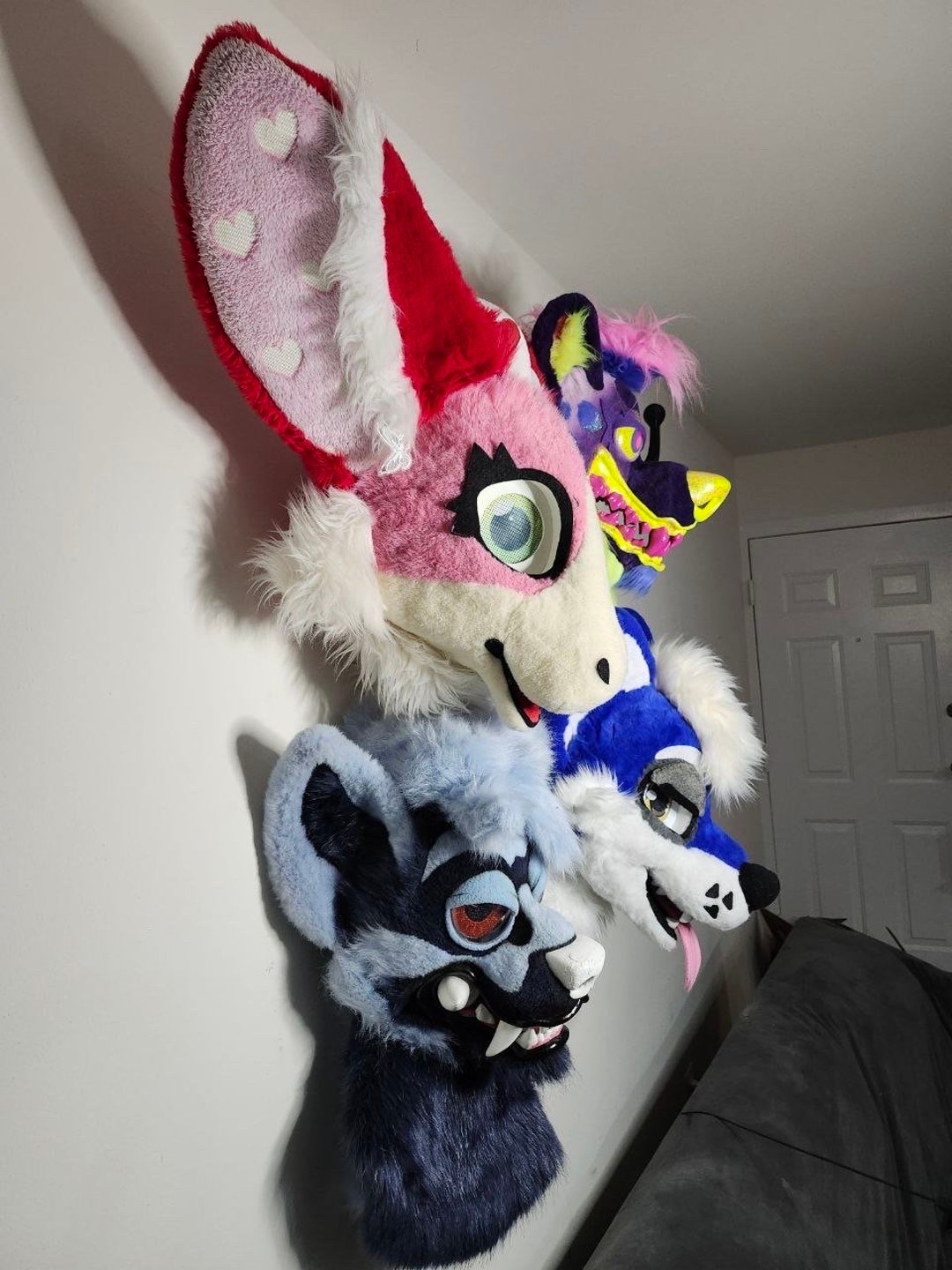Fursuit Head Wall Mount, Furry, Fursona, Custom Fursona, Custom Fursuit ...