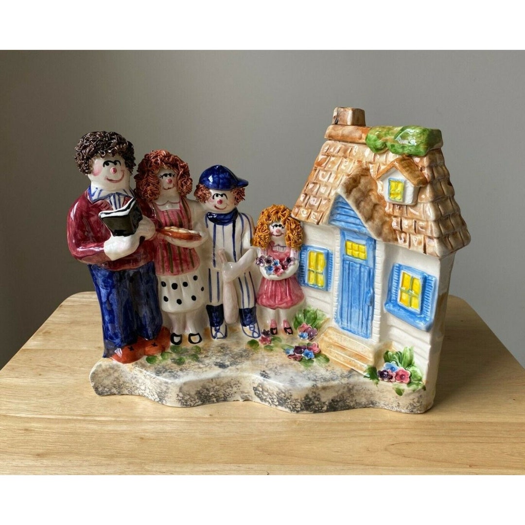 Vintage BRANAH LAYAH Jewish Family Art Pottery Candle Holder Bonnie ...