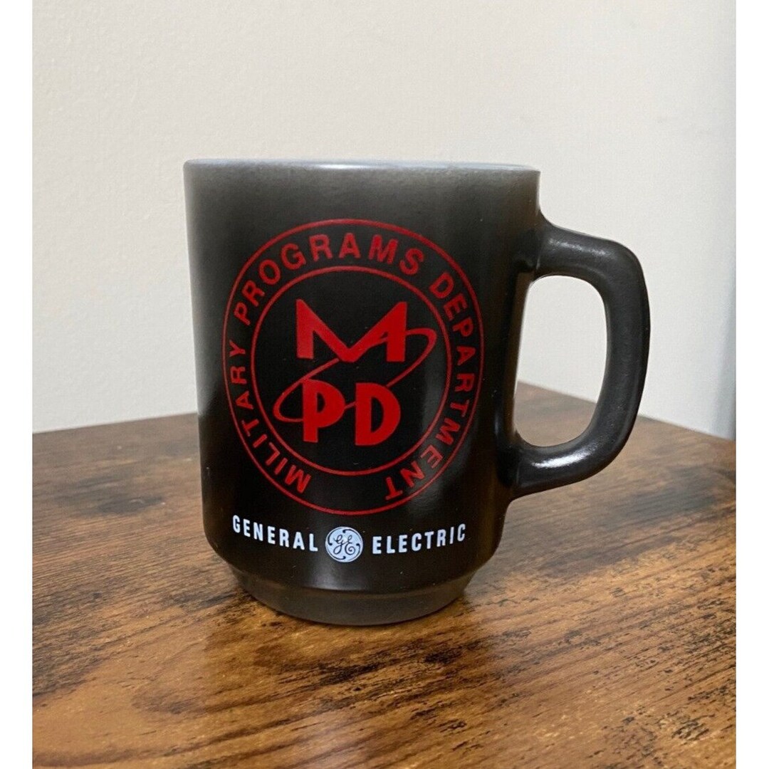 Anchor Hocking GENERAL ELECTRIC Military Programs Department Mug 2 ...