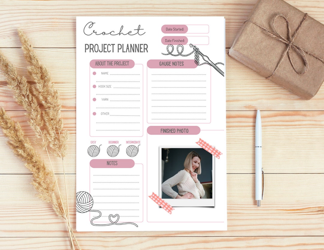 Printable Crochet Planner, Crochet Planner, Crochet Project Planner ...
