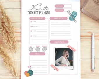 Knitting Project Planner - Etsy