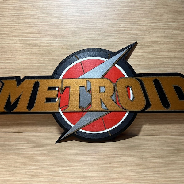Metroid Game Logo - Etsy