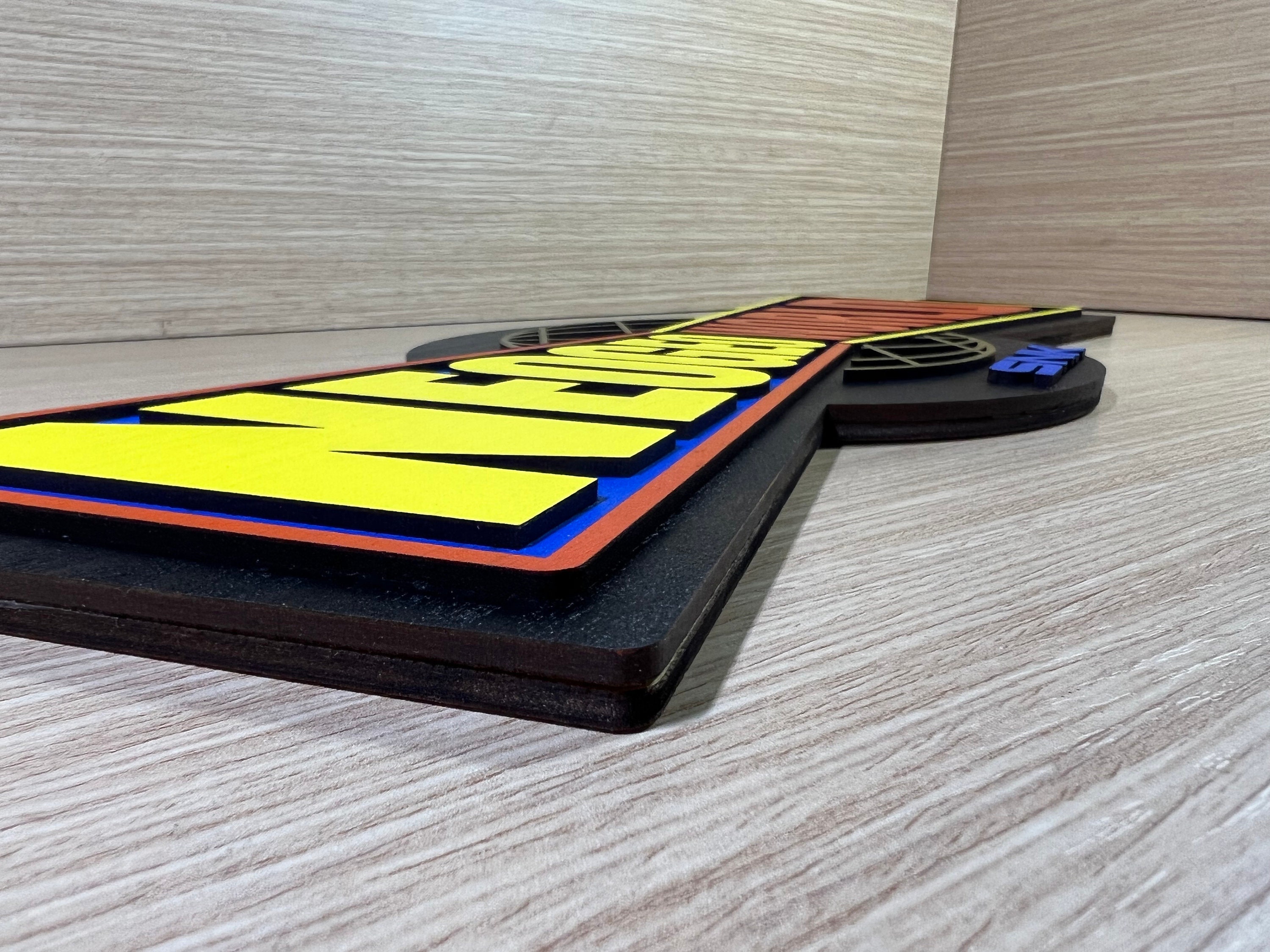 Display Sign Logo NEO GEO World in Wood Display hang wall Man Cave Aes ...