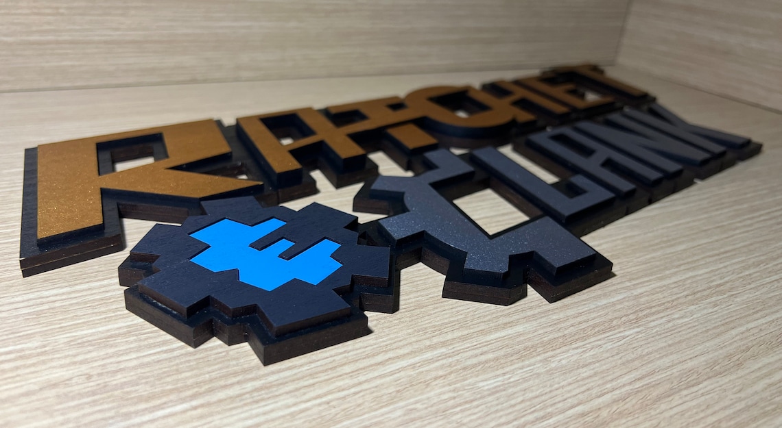 Display Sign Logo Ratchet & Clank Display Hang Wall Man Cave Cartel ...